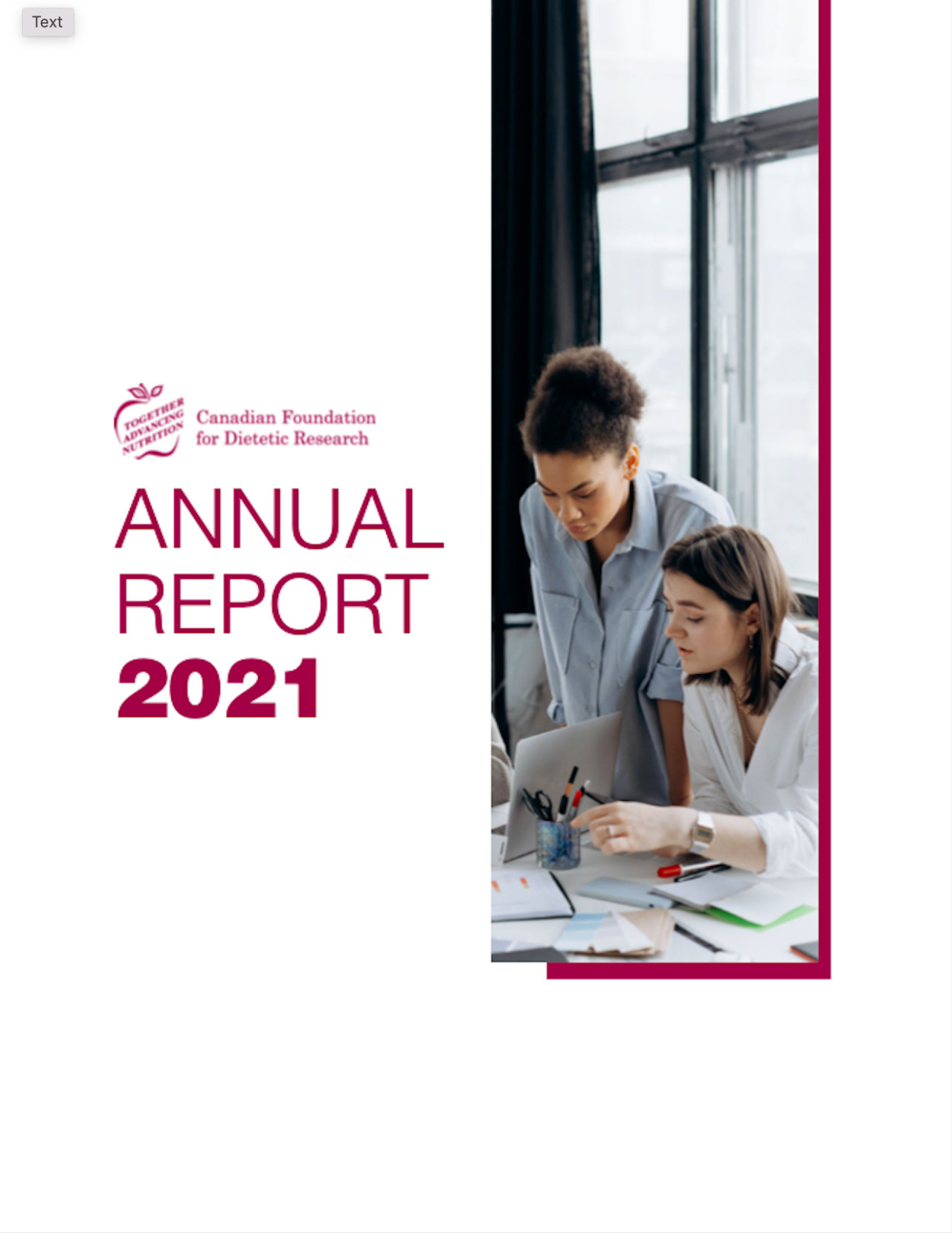 Annual Reports - Canadian Foundation for Dietetic Research